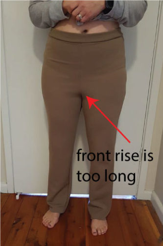 How to Shorten Your Front Rise - Designer Stitch
