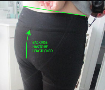 How to Lengthen Your Back Rise - Designer Stitch
